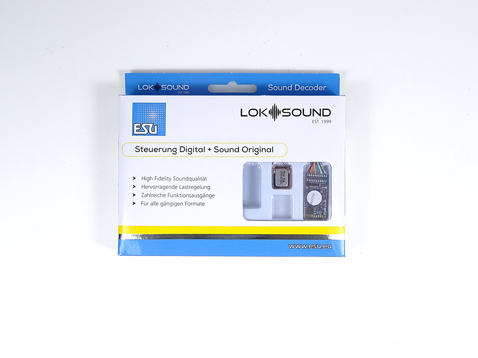 Decoder LokSound 5 DCC/MM/SX/M4 "Leerdecoder", 6-pin NEM651, ESU 58816 ...