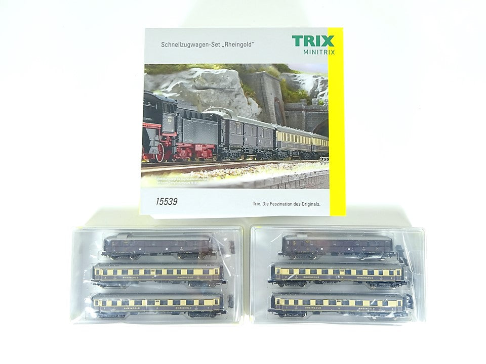 Minitrix 15539, Schnellzugwagen-Set "Rheingold", neu, OVP – lokomofreund