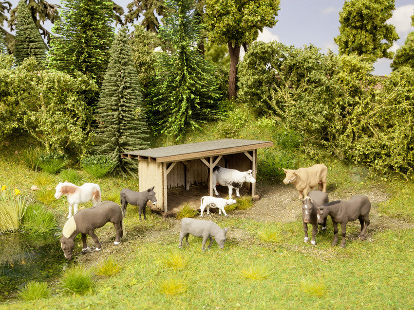 Modellbahn Tiere Viehunterstand, Noch H0 12042 neu, OVP – lokomofreund