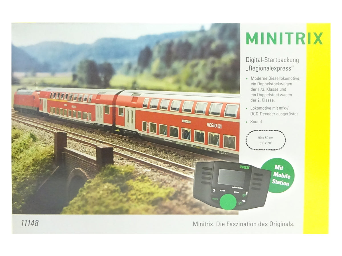 Digital Startpackung Regionalexpress DB, Minitrix N 11148 neu, OVP ...