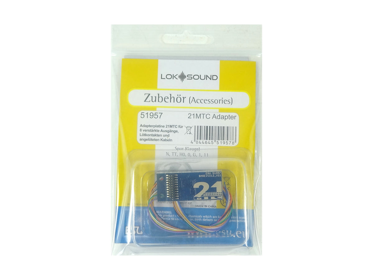 Digital Decoder Adapterplatine 21MTC, ESU H0 51957 neu OVP – lokomofreund